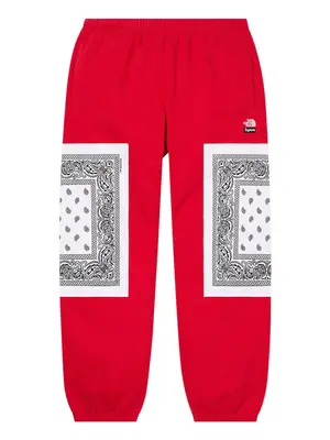 Supreme X The North Face Bandana Sweatpants - Red