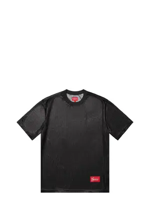 Supreme Gradient Mesh Stripe Jersey - Black