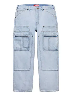 Supreme Double Knee Denim Utility Pant - Blue