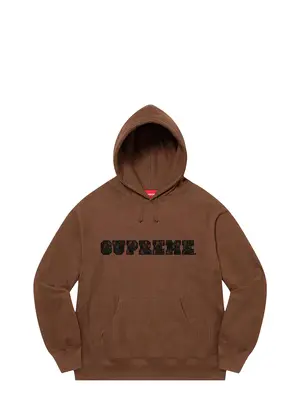 Supreme Supreme Lace Hooded Sweatshirt Brown