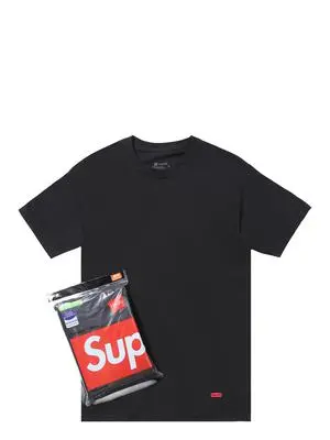 Supreme X Hanes Tagless Tees - Black