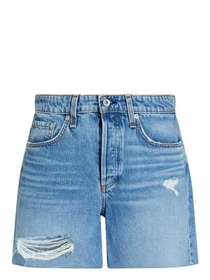 Rag & Bone Rosa Distressed Denim Shorts - Light Denim