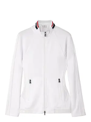 Bogner Mesh-trimmed Stretch-jersey Jacket - White