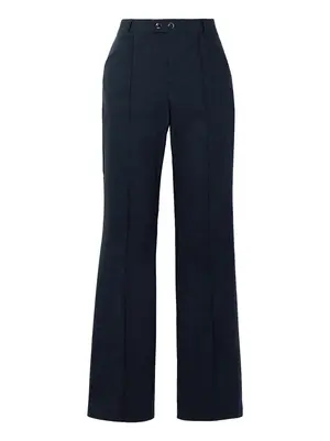Bogner Sevina Cotton-blend Straight-leg Pants - Blue
