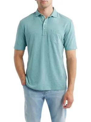 Johnnie-o Heathered Original 2.0 Pocket Polo - Mako