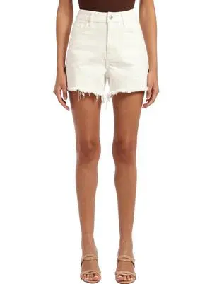 MAVI Heidi High-waist Denim Shorts - Off White Denim