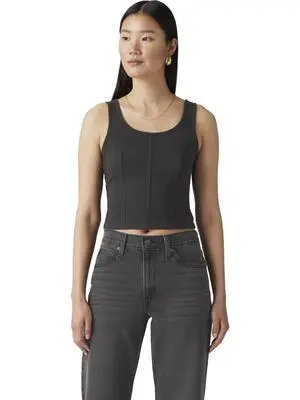 LEVI'S Mars Corset Tank Top - Caviar