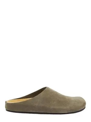 THE ROW Hugo Suede Mules - Brown