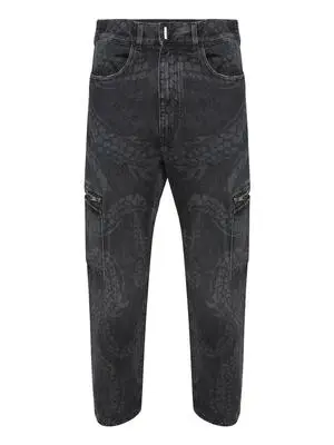 Givenchy Loose Fit Cargo Pants - Black