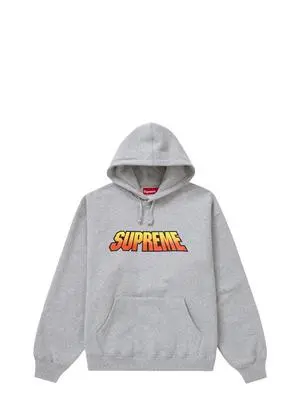 Supreme Gradient Hooded Sweatshirt - Heather Grey