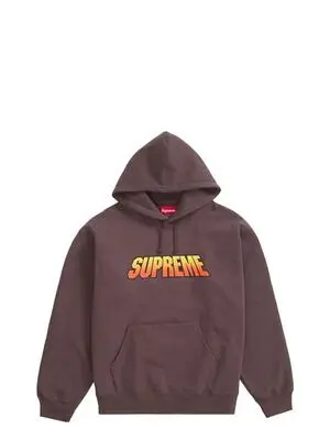 Supreme Gradient Hooded Sweatshirt - Brown