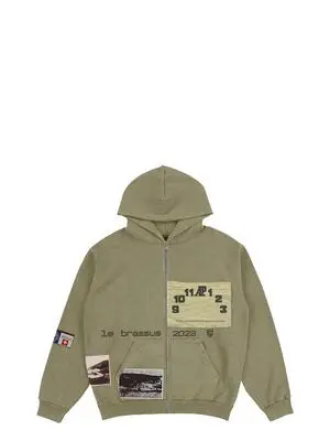 TRAVIS SCOTT Cj X Audemars Piguet Le Brassus Zip Up Hoodie - Khaki Brown