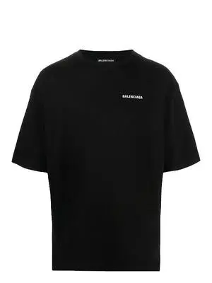Balenciaga Relaxed Fit Short Sleeves T-shirt - Black
