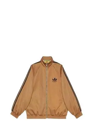 Gucci X Adidas Cotton Jersey Zip Jacket - Beige/black
