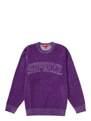 Supreme Contrast Arc Sweater - Purple