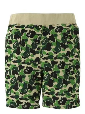 A BATHING APE Abc One Point Sweat Shorts - Green