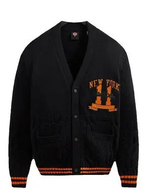 Kith New York Knicks Combo Stitch Cardigan - Black
