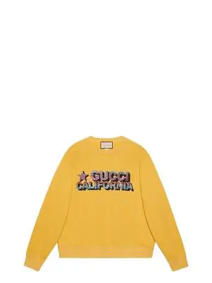 Gucci Cotton Jersey Sweatshirt - Yellow