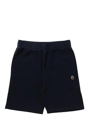 A BATHING APE Ape Head One Point Sweat Short - Navy Blue