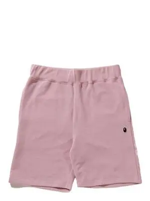 A BATHING APE Ape Head One Point Sweat Short - Pink