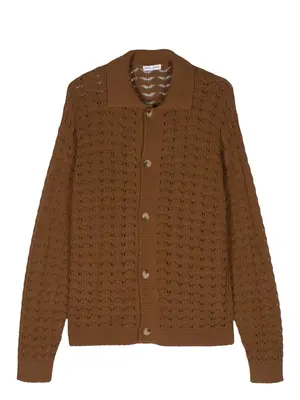 CMMN SWDN Cmmn Swdn Einar Crochet-Knit Cardigan