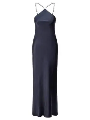 Staud Cadence Satin Maxi Dress - Blue