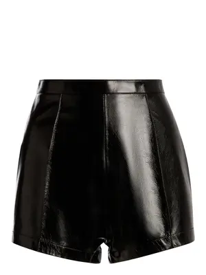 Bally High-shine Leather Shorts - Black