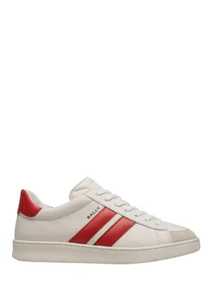 Bally Tyger Leather Sneakers - White