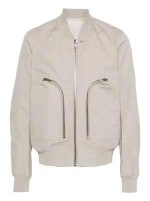 Rick Owens Bauhaus Flight Bomber Jacket - Neutrals