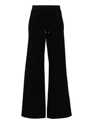 Saint Laurent Wide-leg Cotton Track Pants - Black