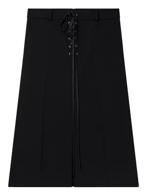 STELLA MCCARTNEY Stella McCartney A-Line Wool Midi Skirt