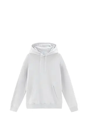 Woolrich Logo-embroidered Hoodie - Grey