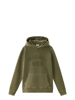 Woolrich Logo-print Cotton Hoodie - Green