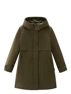 Woolrich Cotton Hooded Parka - Green