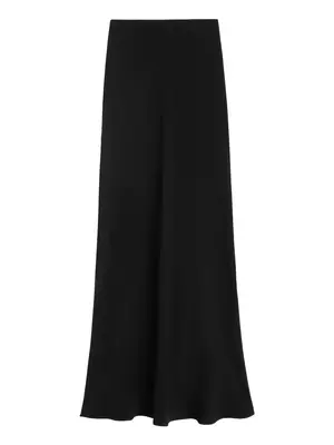 Ami Bias-cut Maxi Skirt - Black