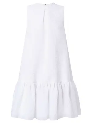Erdem Maple Organza-cloqué Dress - White