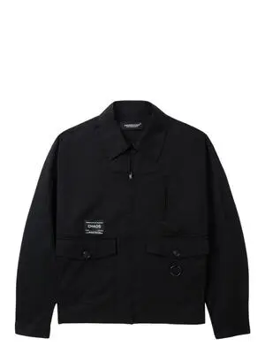 UNDERCOVERISM Logo-patch Twill Shirt Jacket - Black