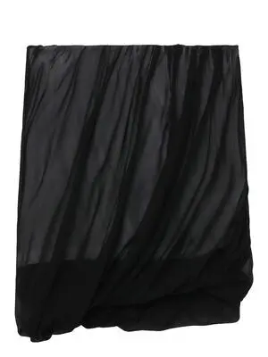 Helmut Lang Bubble Gathered Miniskirt - Black