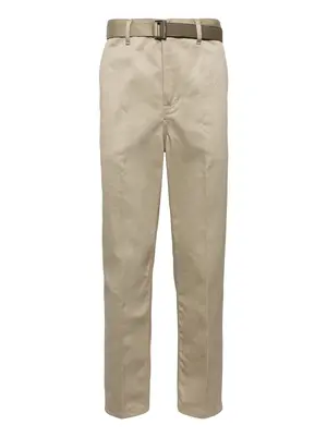 Sacai Belted Chino Trousers - Neutrals