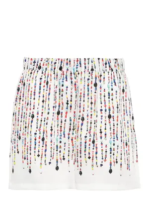 MSGM MSGM Bead-Print Thigh-Length Shorts