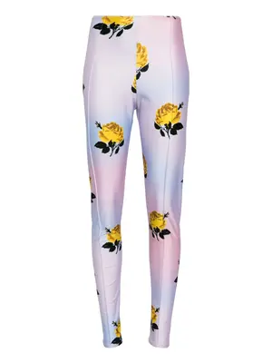 MERYLL ROGGE Floral-print Skinny Trousers - Multicolour