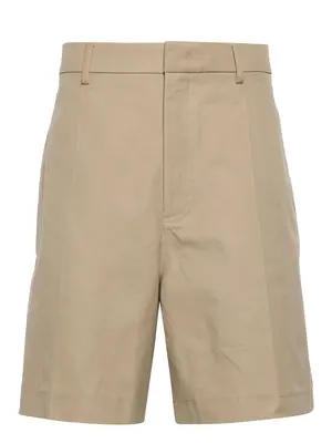 Valentino Garavani Vlogo Cotton Shorts - Neutrals
