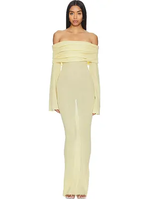 SEROYA Galleria Maxi Dress - Butter