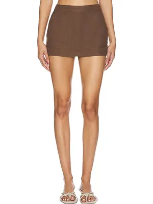 LOVERS AND FRIENDS Keila Skort - Chocolate Brown