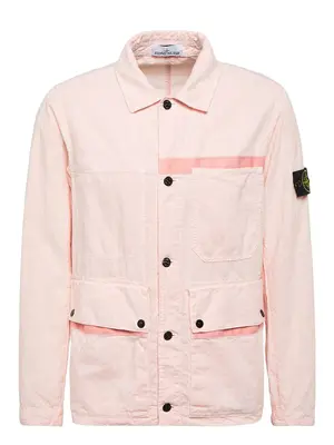 STONE ISLAND Compass Linen-Blend Jacket