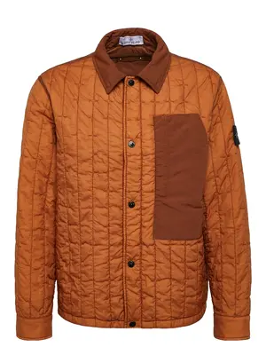 Stone Island Compass Quilted Jacket - Red
