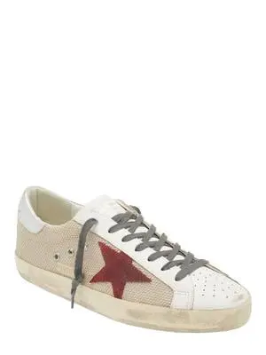 GOLDEN GOOSE Golden Goose Super-Star Sneakers Beige/white/pome/slvr