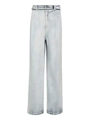 MAISON MARGIELA High-rise Wide-leg Jeans - Blue