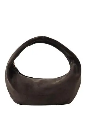 Khaite Olivia Suede Tote - Brown