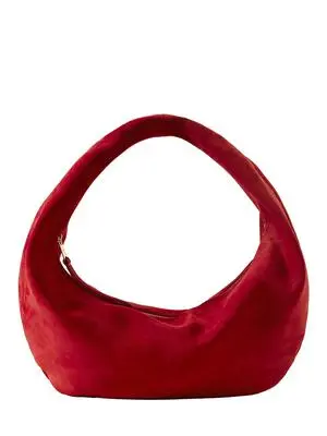 Khaite Olivia Suede Tote - Red